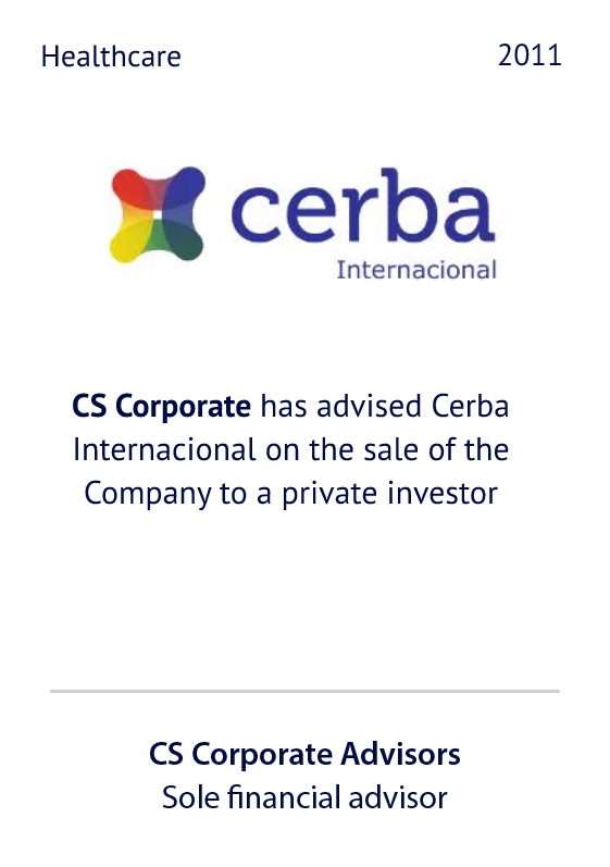 Cerba Internacional – Marcelo Weisz – ENG – CS Corporate – Servicios ...